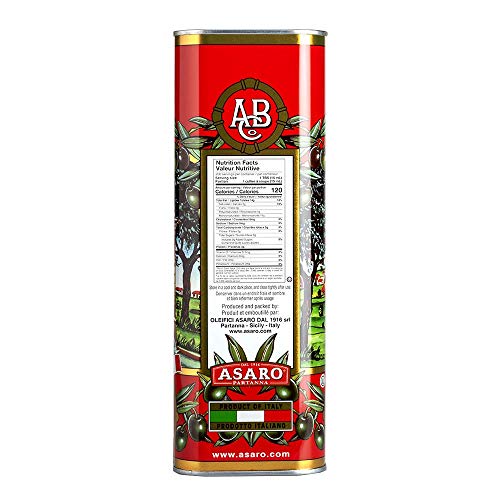 Partanna Robust Extra Virgin Olive Oil - Premium Castelvetrano Oil - H ...