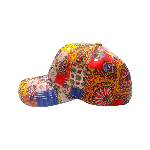 Adjustable Sicilian Baseball Hat - L 10 x 8 in approx – Made In Eatalia