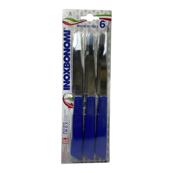 Coltellerie Inoxbonomi Tavola Table - Knife serrated Blue – Made In Eatalia
