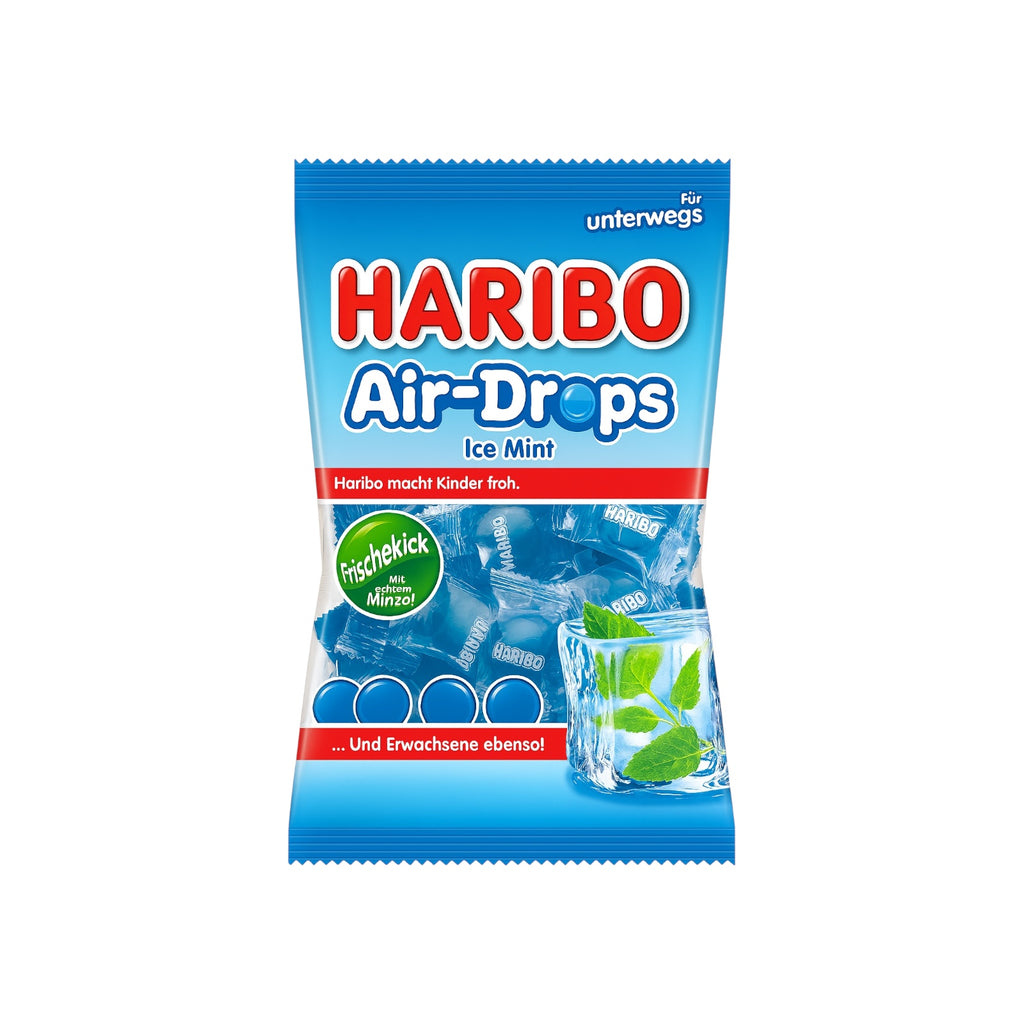 Haribo Air Drops Ice Mint 100G – Made In Eatalia