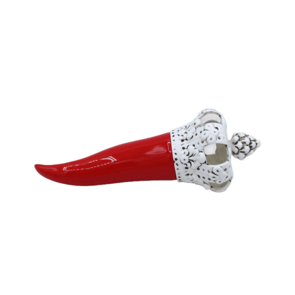 Cornicello With White Crown 28cm – Made In Eatalia