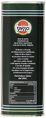 Sasso : "Olio Di Oliva" Olive Oil 1 Liter (33.8 Fl.oz.) – Made In Eatalia