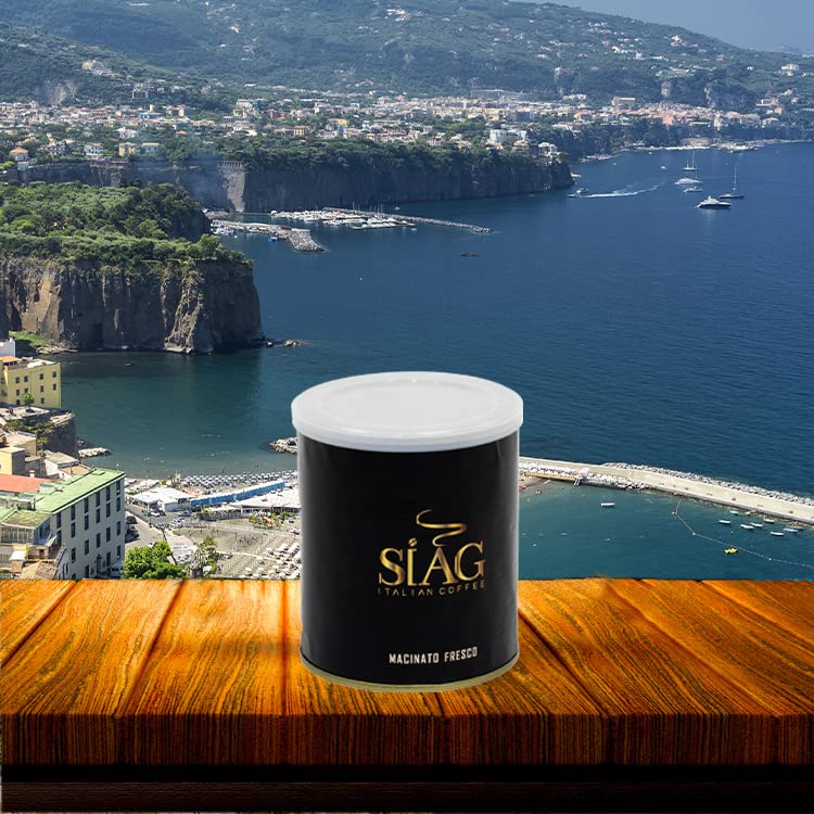 SIAG ITALIAN COFFEE Ground Coffee Medium Roast 8.8oz / 250 gr – Made In ...