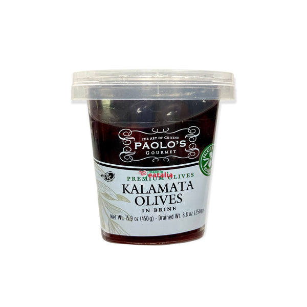 Kalamata Olives Premium in Brine Net Weight 250g – Made In Eatalia